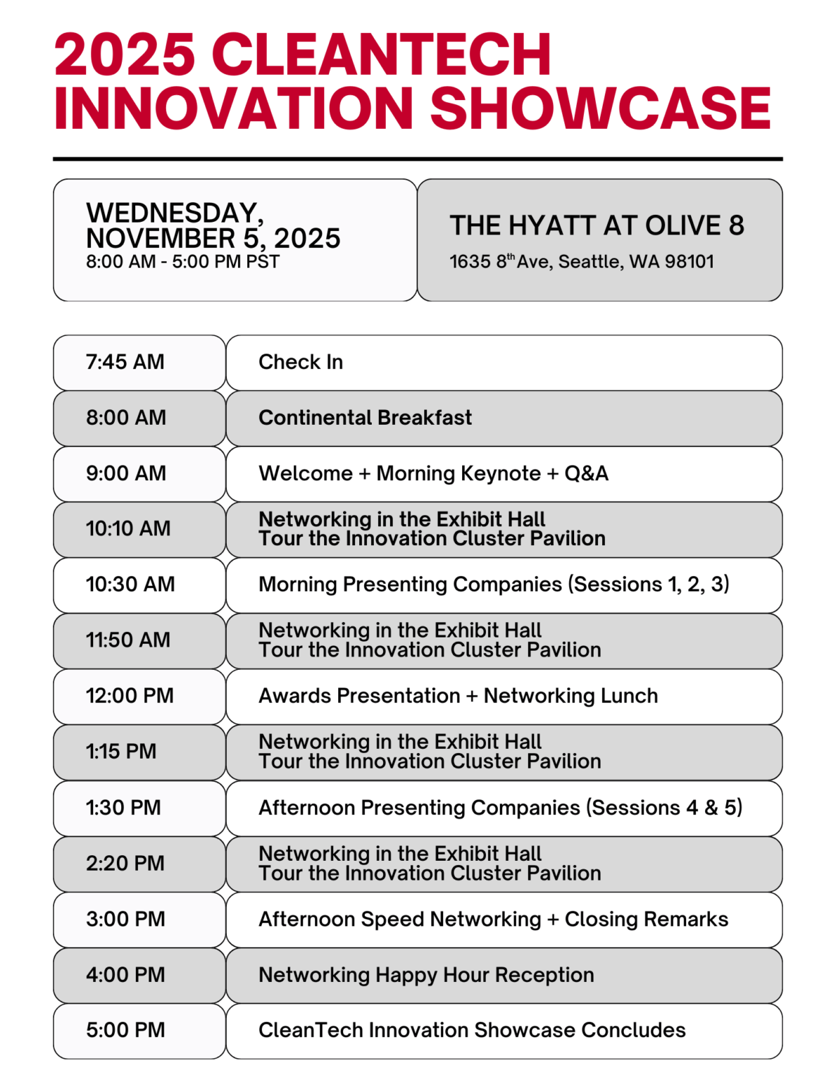 2025 CleanTech Innovation Showcase – CleanTech Alliance