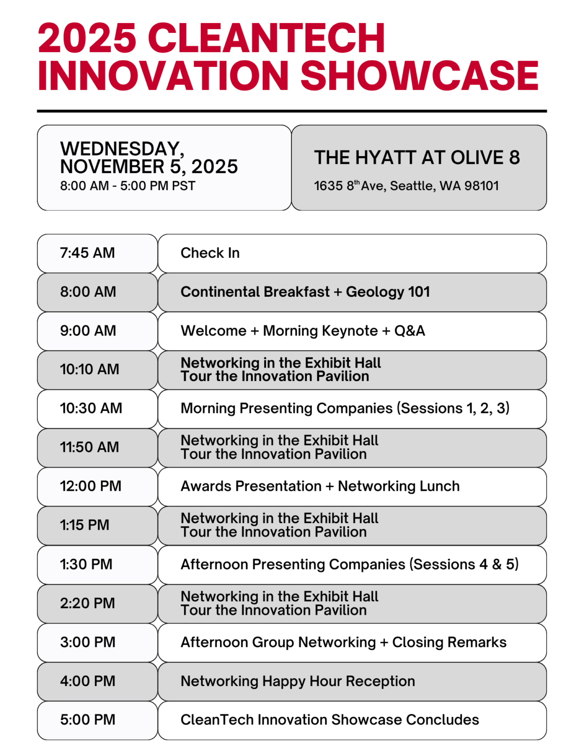 2025 CleanTech Innovation Showcase – CleanTech Alliance